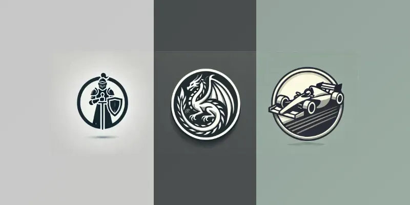 Elegant 2d Emblem Logos Generator App | PromptBase