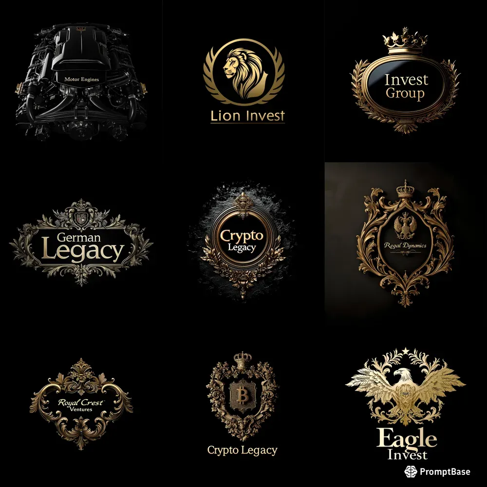 Elite Emblem Designs And Business Logos Midjourney Prompt | PromptBase