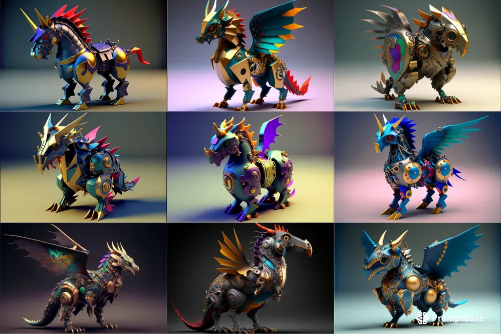 Medieval-tech Dragon Knights Midjourney Prompt | PromptBase