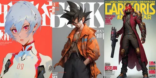 Anime Fashion Magazine Covers Midjourney Prompt | PromptBase