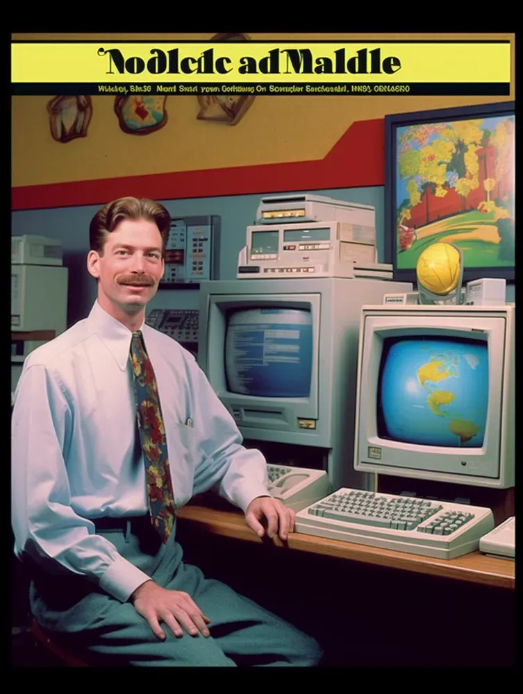 80s 90s Vintage Tech Advertisements Midjourney Prompt | PromptBase