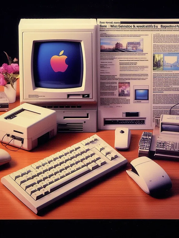 80s 90s Vintage Tech Advertisements Midjourney Prompt | PromptBase