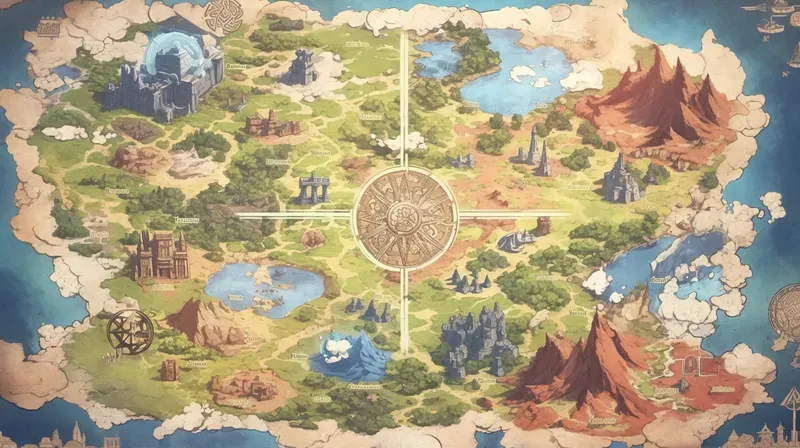 Fantasy RPG World Maps Midjourney Prompt | PromptBase