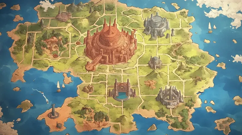 Fantasy RPG World Maps Midjourney Prompt | PromptBase