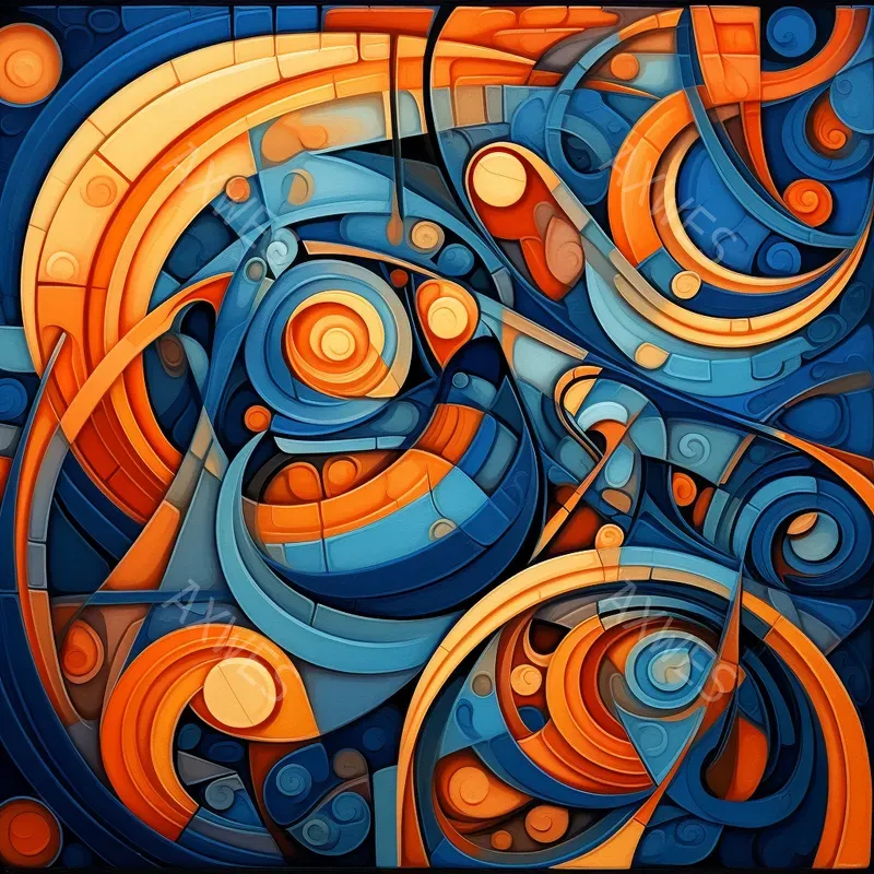 Abstract Geometric Art Midjourney Prompt | PromptBase