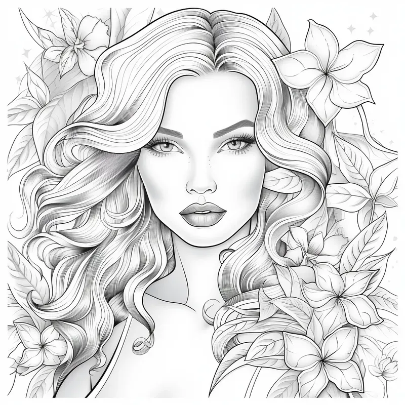 Coloring Pages For Adults Midjourney Prompt | PromptBase