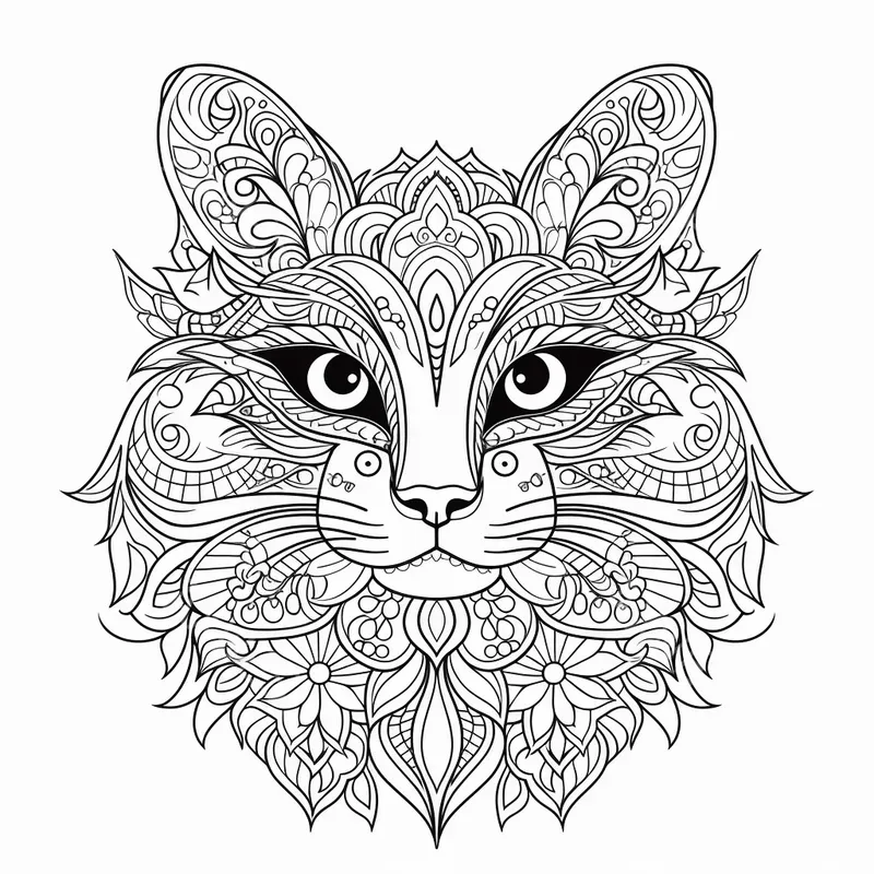 Line Work Style Image Coloring Books Midjourney Prompt | PromptBase