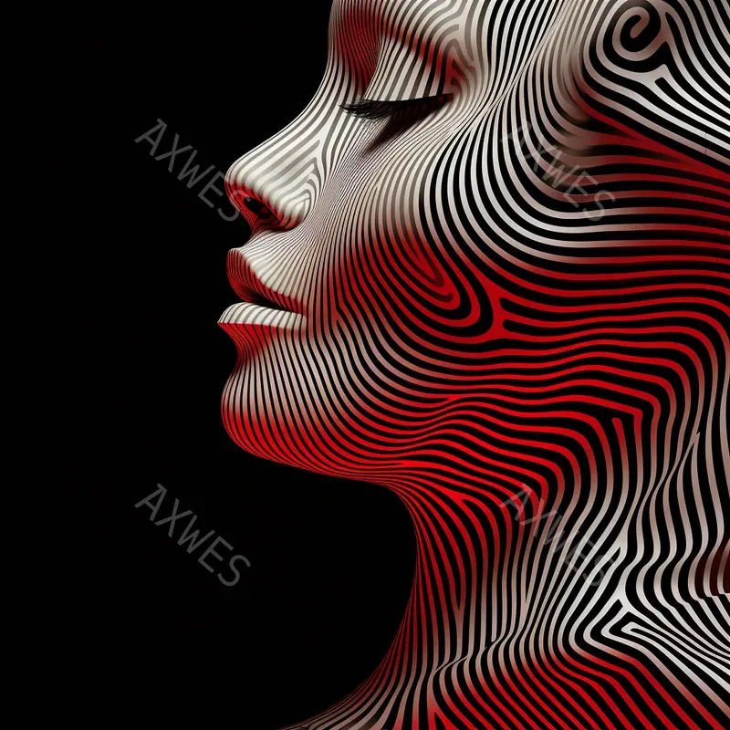 Linear Abstract Bodies Midjourney Prompt | PromptBase