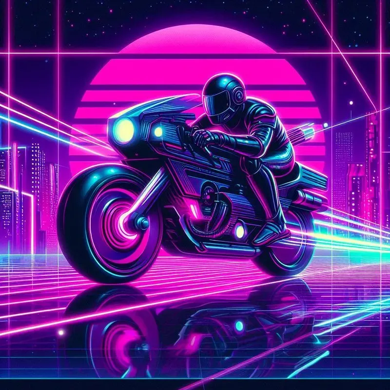 Synthwave Concept Art DALL·E Prompt | PromptBase