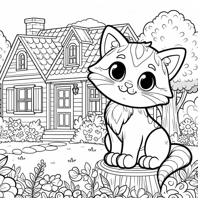 Adorable Childrens Coloring Book Pages DALL·E Prompt | PromptBase