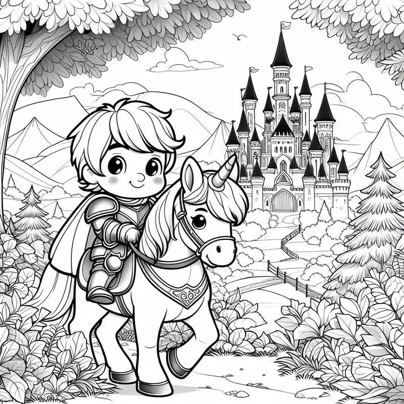 Adorable Childrens Coloring Book Pages DALL·E Prompt | PromptBase