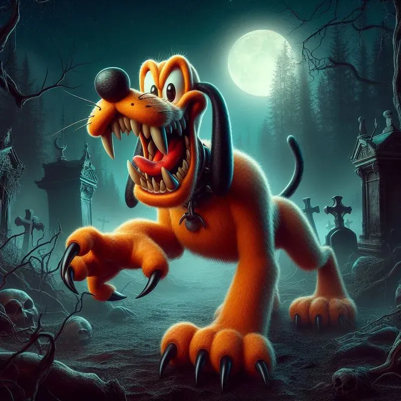 Creepy Disney Characters DALL·E Prompt | PromptBase