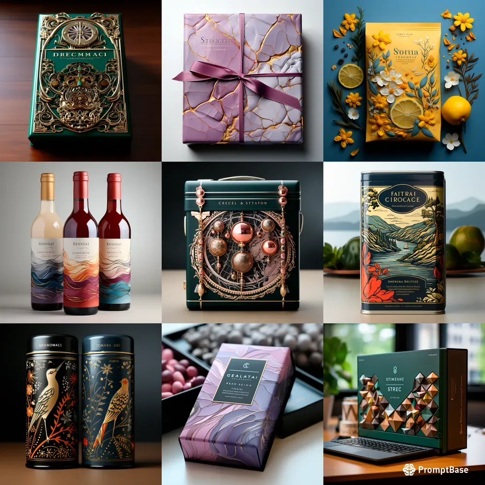 Stunning Packaging Designs Midjourney Prompt | PromptBase