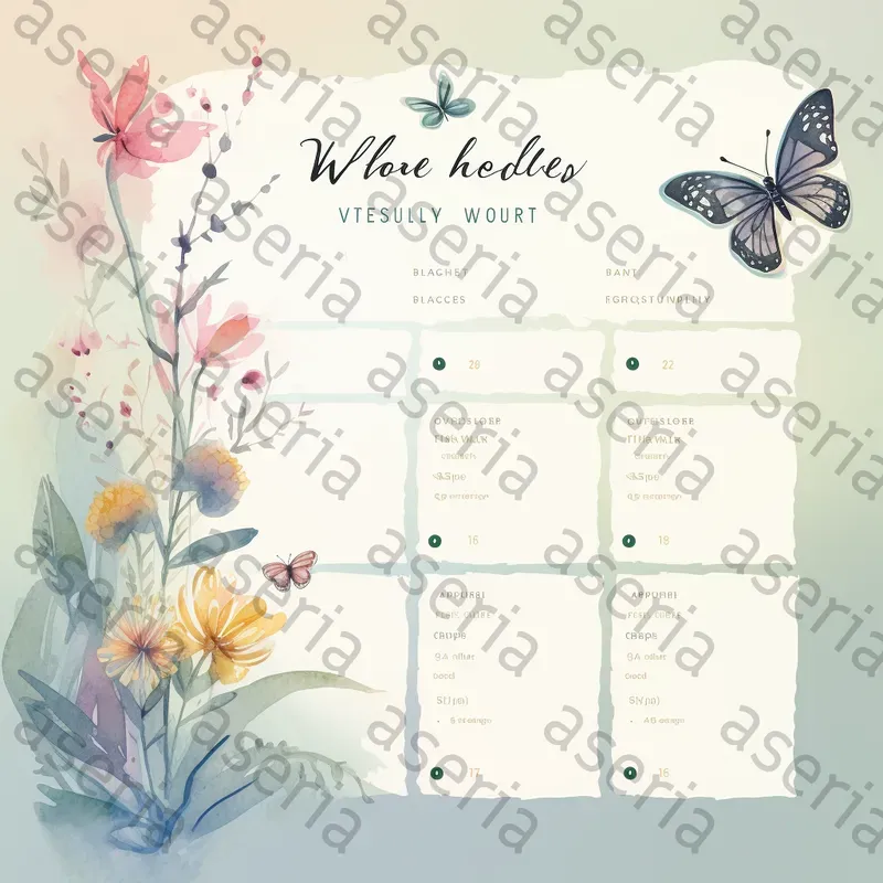 Weekly Schedule Planner Templates Midjourney Prompt | PromptBase