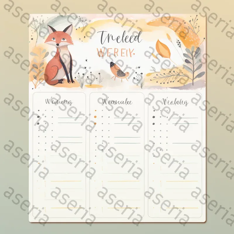 Weekly Schedule Planner Templates Midjourney Prompt | PromptBase