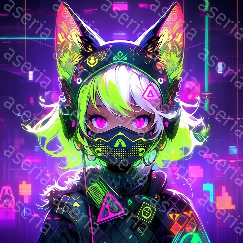 Cyberpunk Neon Avatars Midjourney Prompt | PromptBase