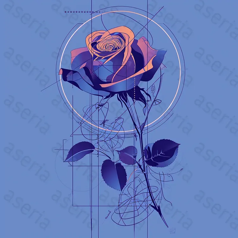 Stylized Geometry Line Art Midjourney Prompt | PromptBase