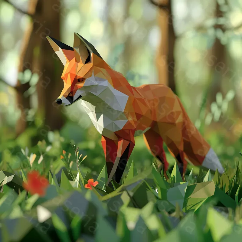 Charming Low Poly Scenes Midjourney Prompt | PromptBase