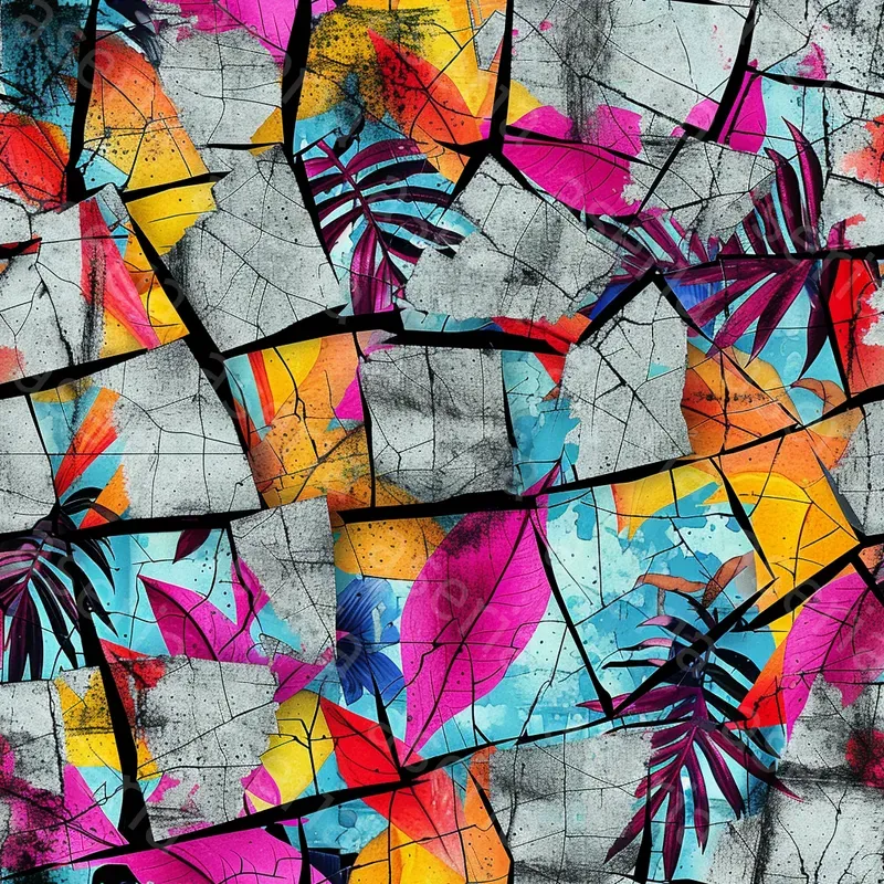 Abstract Fragmented Patterns Midjourney Prompt | PromptBase