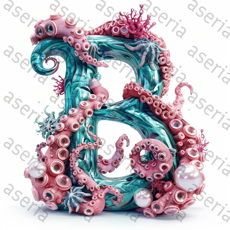 Vibrant Underwater Coral Letters Midjourney Prompt | PromptBase