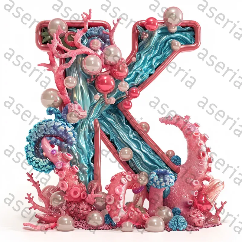 Vibrant Underwater Coral Letters Midjourney Prompt | PromptBase