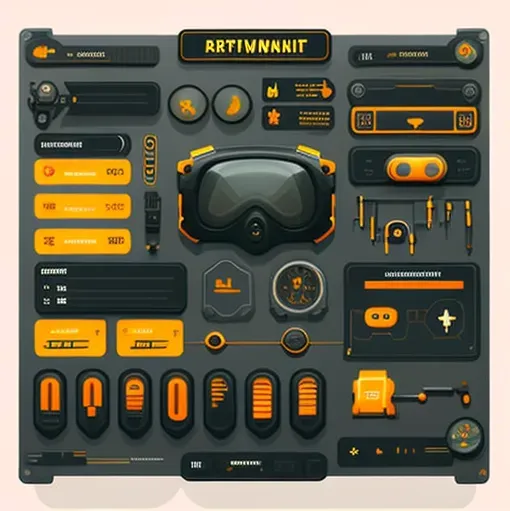 Video Game UI Sprite Sheets Midjourney Prompt | PromptBase