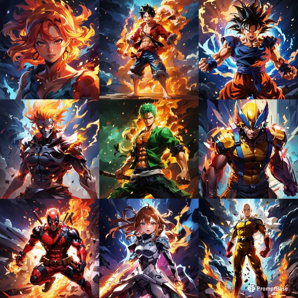 Powerful Anime Characters Leonardo Ai Prompt | PromptBase