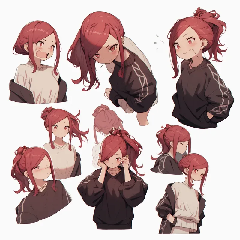 Consistent Anime Characters Niji 5s Midjourney Prompt | PromptBase