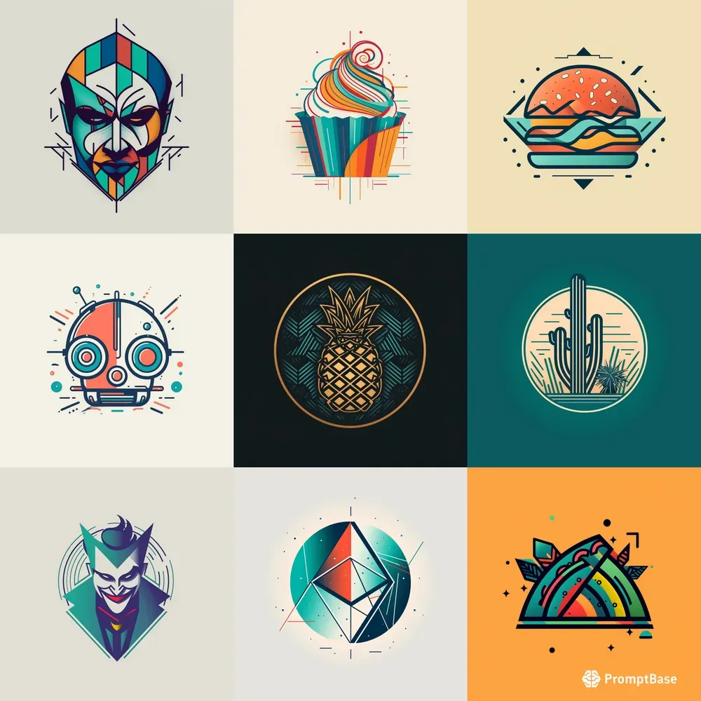 Minimalist Thin Line Logos Midjourney Prompt | PromptBase