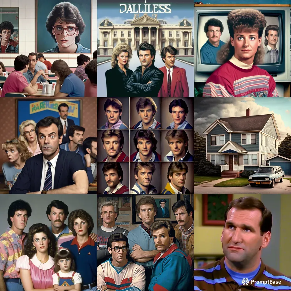 80s Sitcom Cultures 1980s Midjourney Prompt | PromptBase