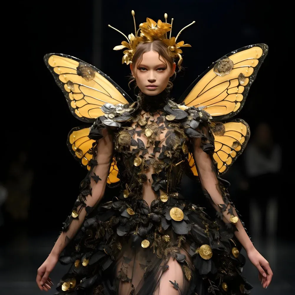 Insect Inspired Fashion Clothings Midjourney Prompt | PromptBase