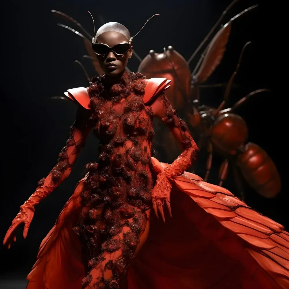Insect Inspired Fashion Clothings Midjourney Prompt | PromptBase