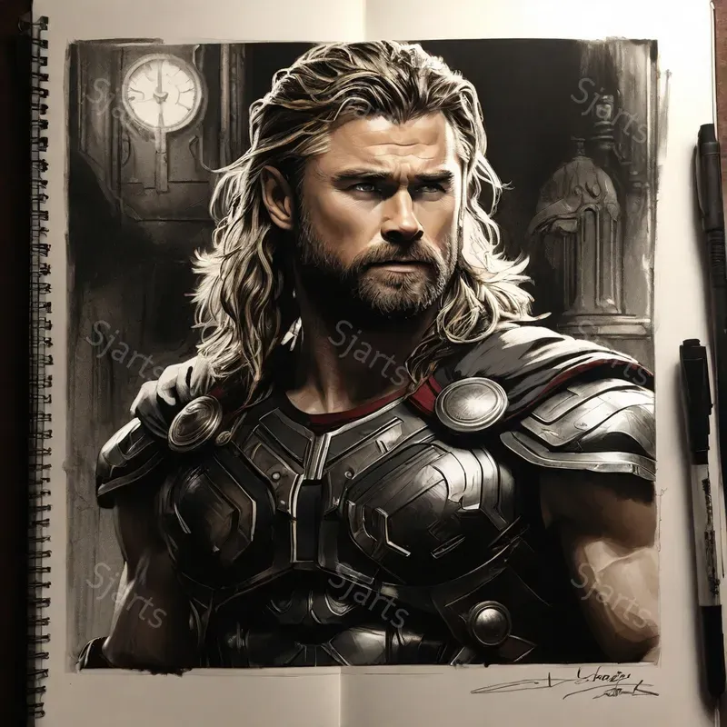 Marvel Dc Character Realistic Sketches Leonardo Ai Prompt | PromptBase