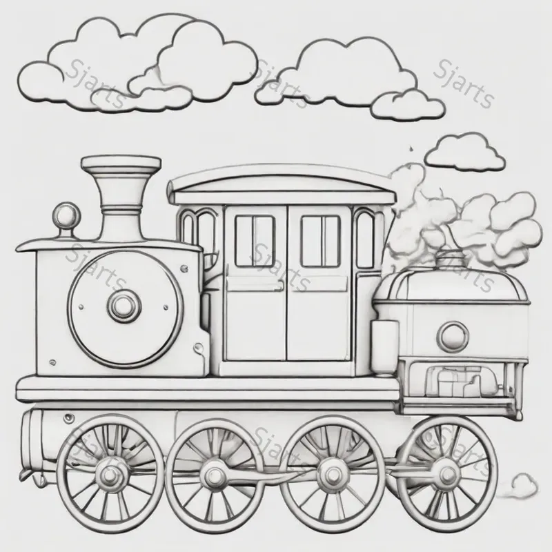 Simple Outline Easy Kids Coloring Pages Leonardo Ai Prompt | PromptBase