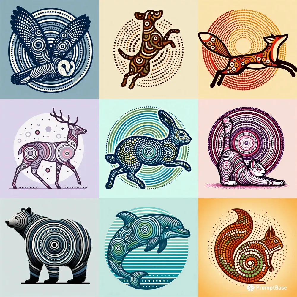 Concentric Circle Patterns DALL·E Prompt | PromptBase