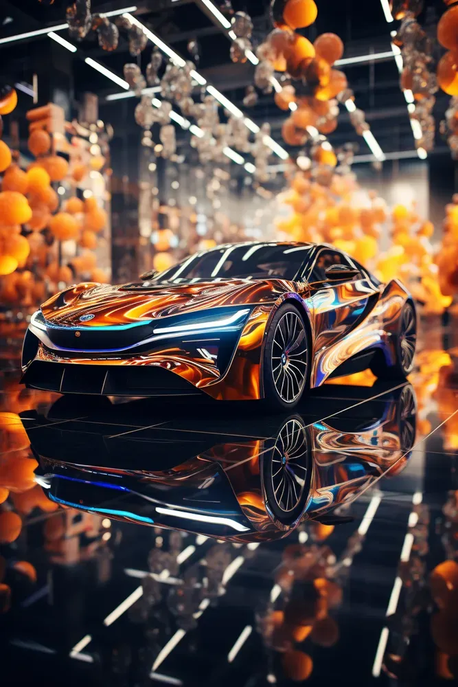 Styled Car Portraits Midjourney Prompt | PromptBase