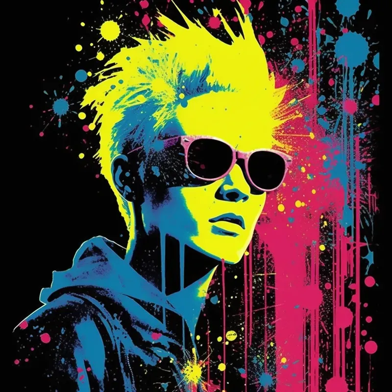 Cyber Punk Pop Art Midjourney Prompt | PromptBase