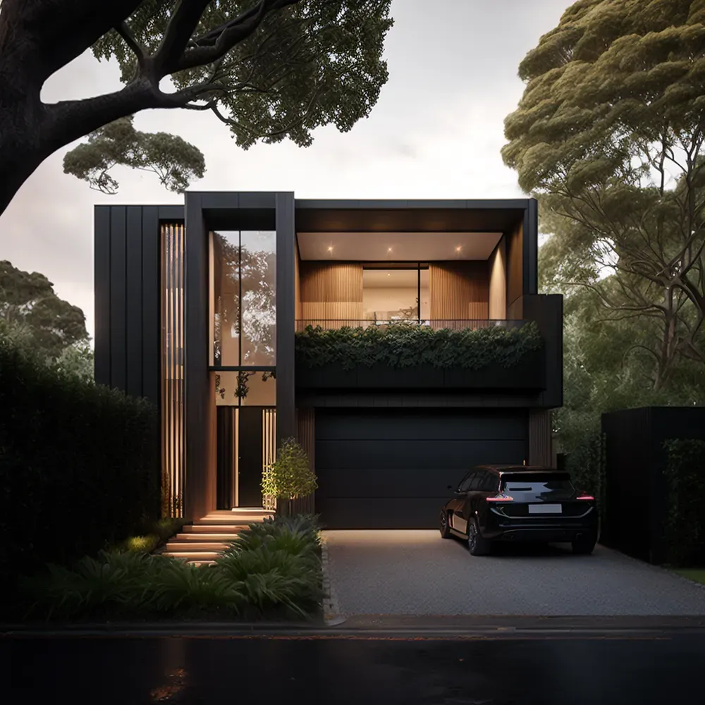 Moody Realistic Architectural Designs Midjourney Prompt | PromptBase