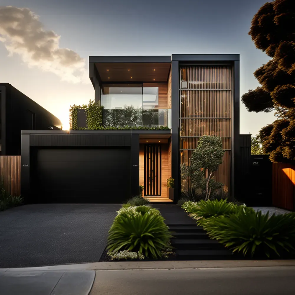 Moody Realistic Architectural Designs Midjourney Prompt | PromptBase