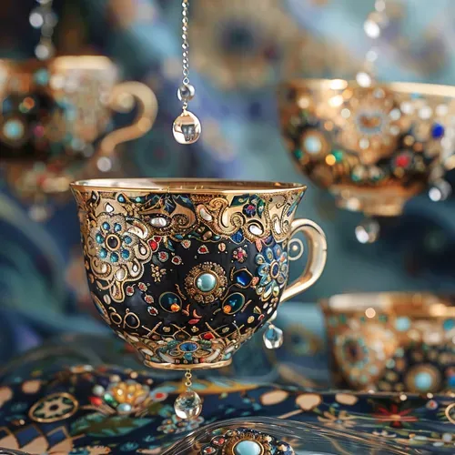 Luxe Jewel Glam Art Generator App | PromptBase