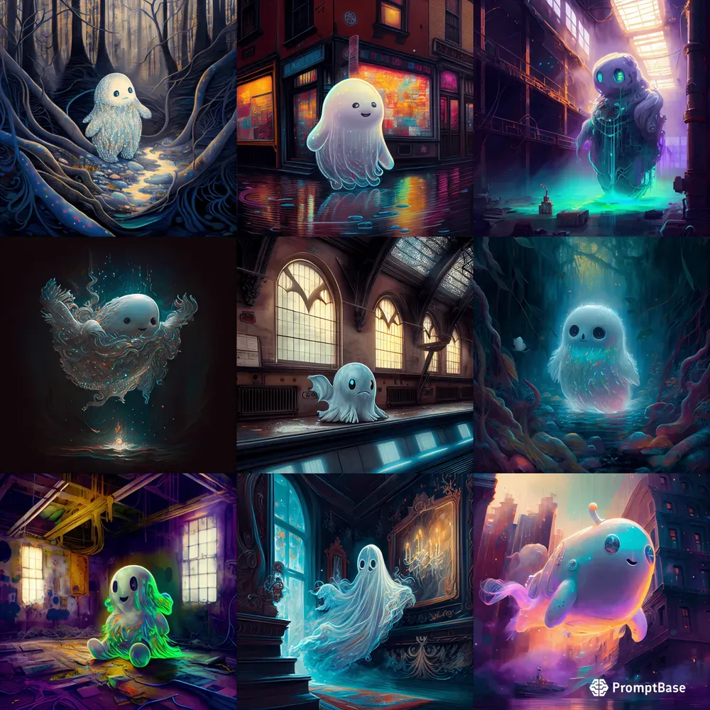 Spooky Ghost Wallpapers Midjourney Prompt | PromptBase