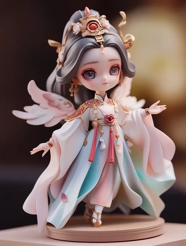 Beautiful 3D Girl Figures Midjourney Prompt | PromptBase