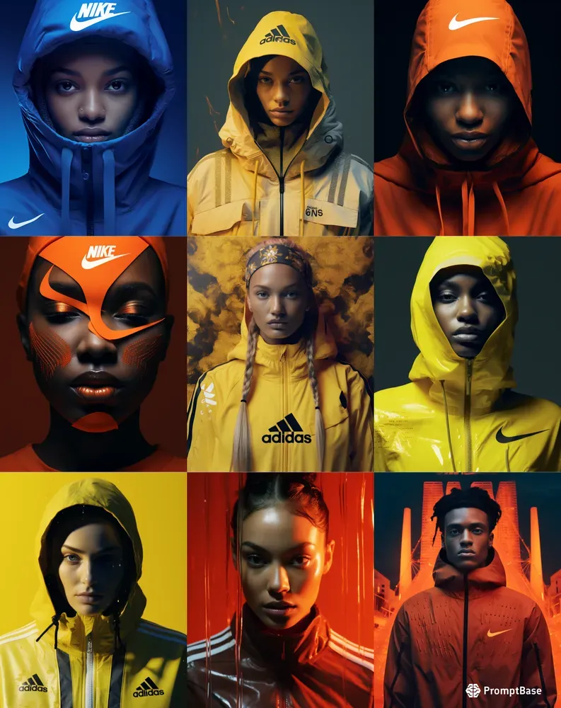 Major Clothing Brand Ad Campaign Images Midjourney Prompt | PromptBase