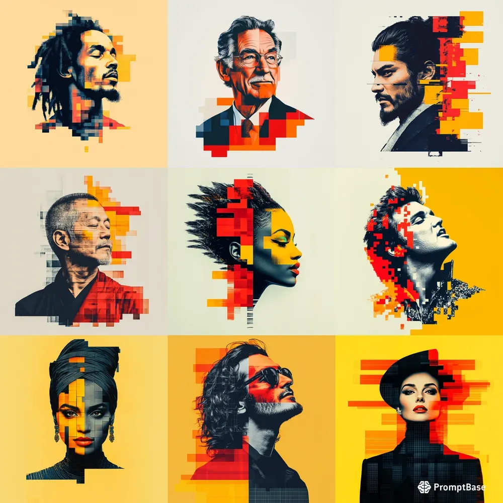 Vivid Character Portraits Midjourney Prompt | PromptBase