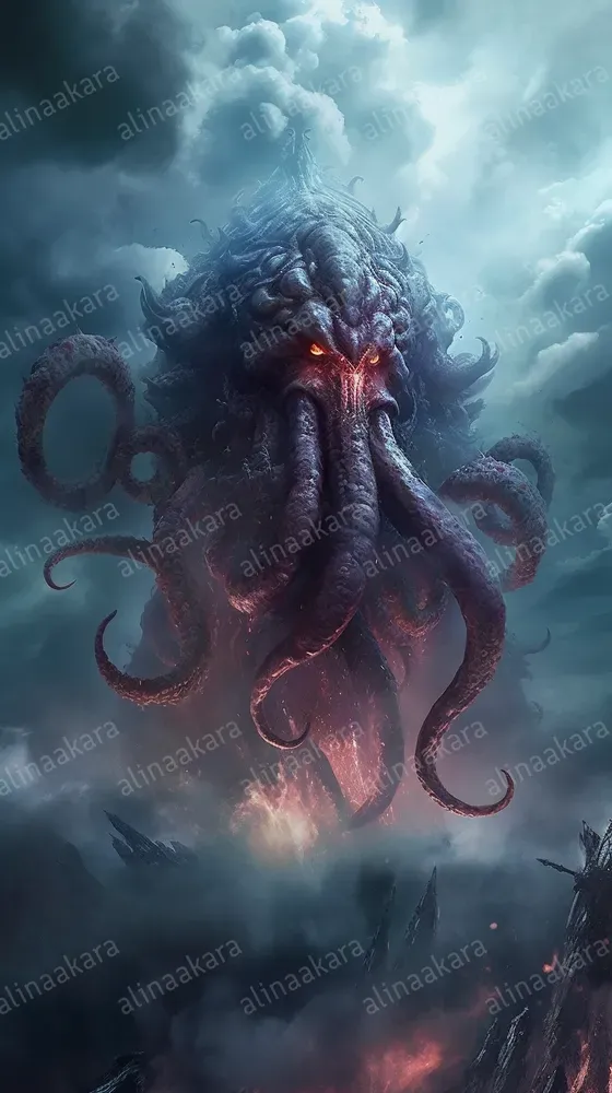 Abyss Monster Book Covers Midjourney Prompt | PromptBase