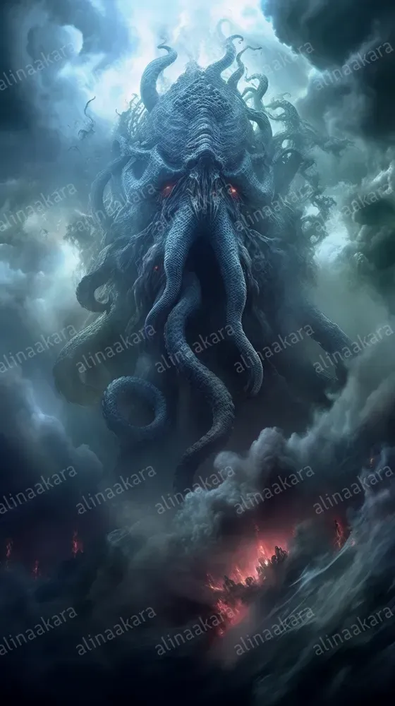 Abyss Monster Book Covers Midjourney Prompt | PromptBase