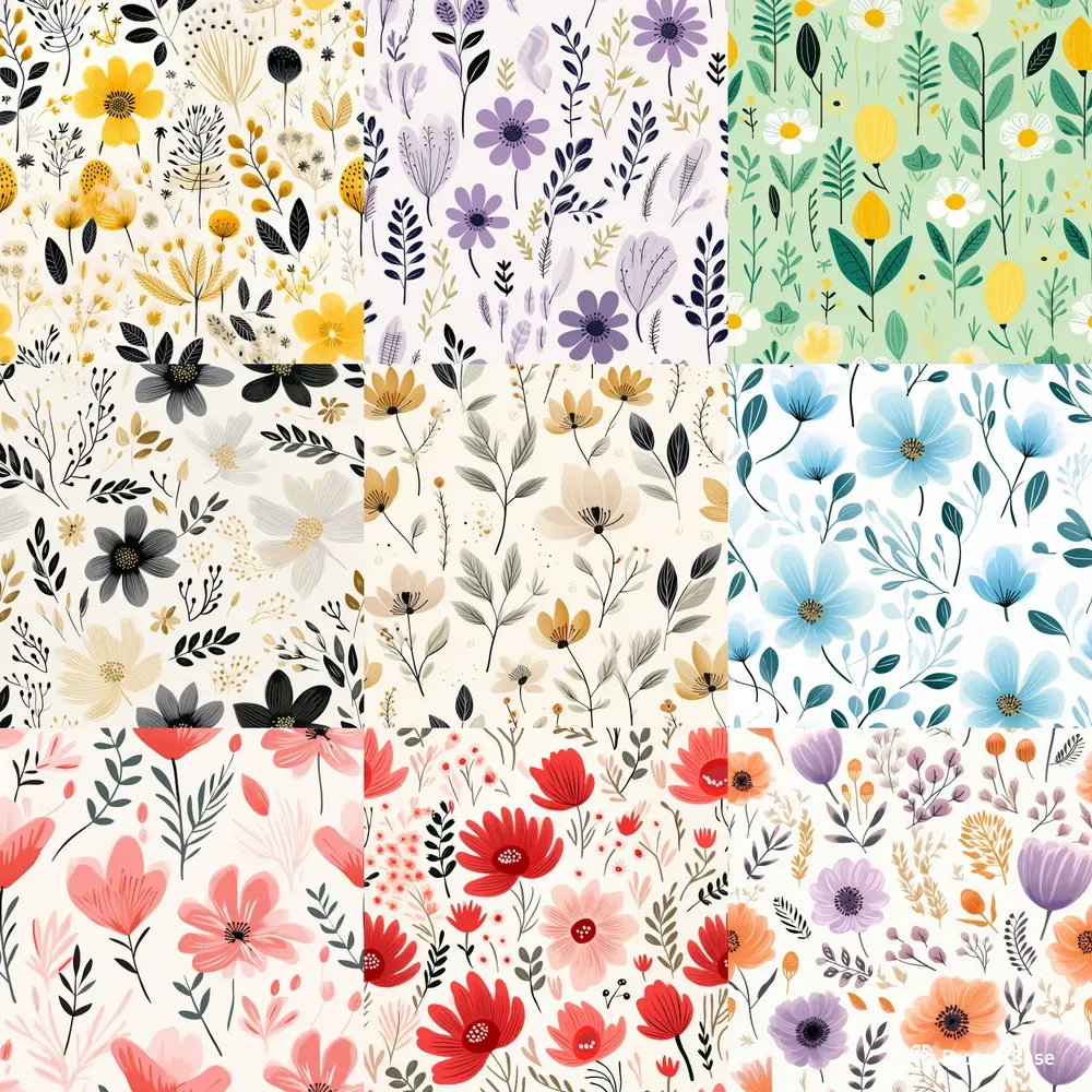 Flower Essence Patterns Midjourney Prompt | PromptBase