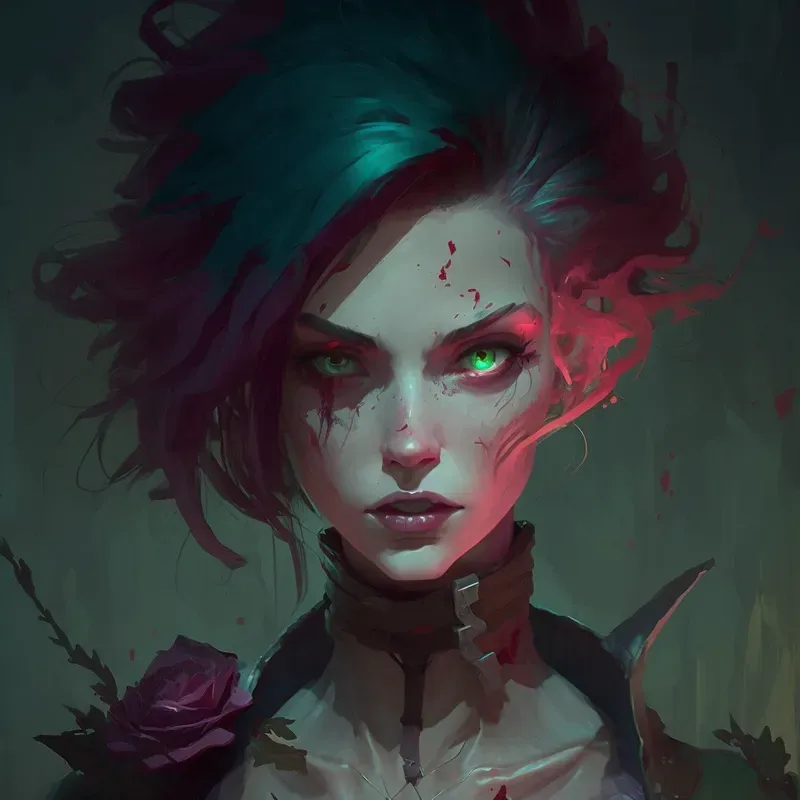 Arcane Style Character Portrait Art Midjourney Prompt | PromptBase