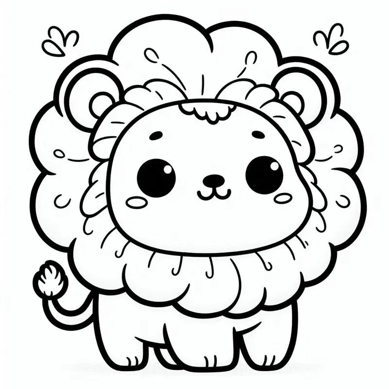Adorable Animal Coloring Pages DALL·E Prompt | PromptBase