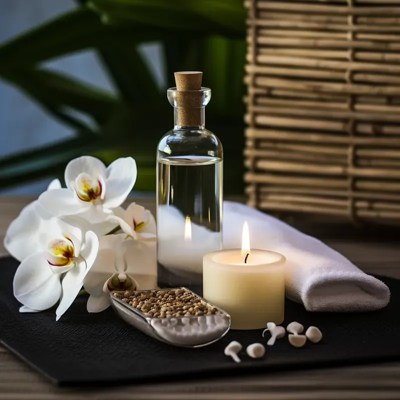 Relaxing Spa Wellness Treatment Photos Midjourney Prompt | PromptBase